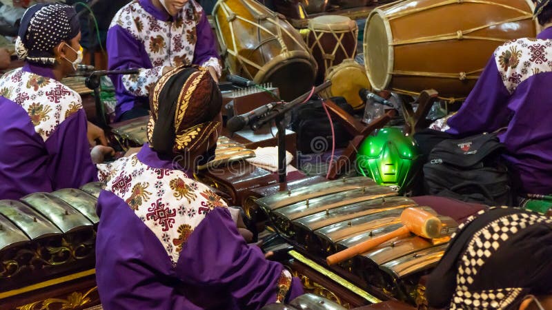 26 June 2020, Pati, Indonesia: Gamelan Orchestra at a Puppet Show ...