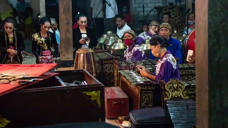 26 June 2020, Pati, Indonesia: Gamelan Orchestra at a Puppet Show ...
