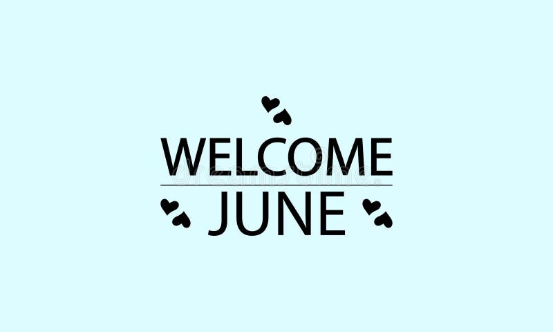 June a Stylish Introduction To Summer Design Stock Vector ...