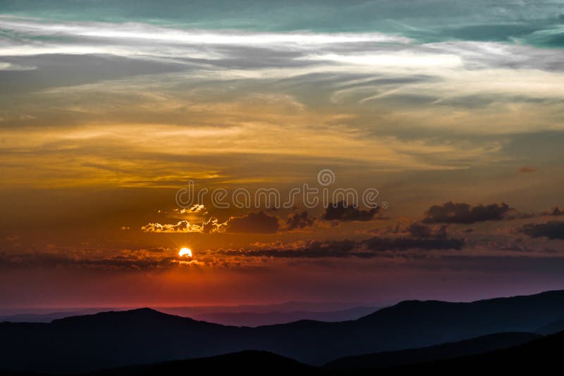 June sunrise. stock image. Image of early, june, landscape - 118681903
