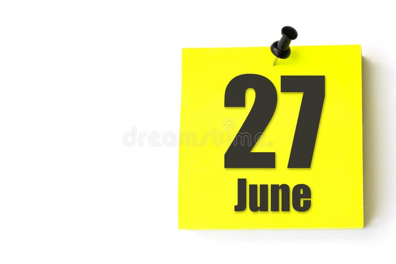 June 27th. Day 27 of Month, Calendar Date. Office Workplace with Laptop ... June 27th. Day 27 of Month, Calendar Date. Office Workplace with Laptop ...