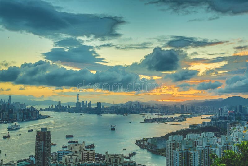 Victoria Harbour View from Yau Tong Devil Peak 30 June 2012 Editorial ...