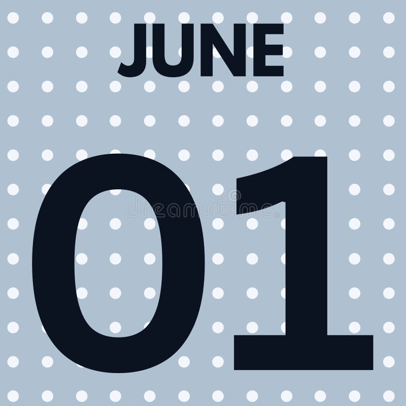 June 1 , Calendar , daily Calendar Icon in Flat Design Style Stock ...