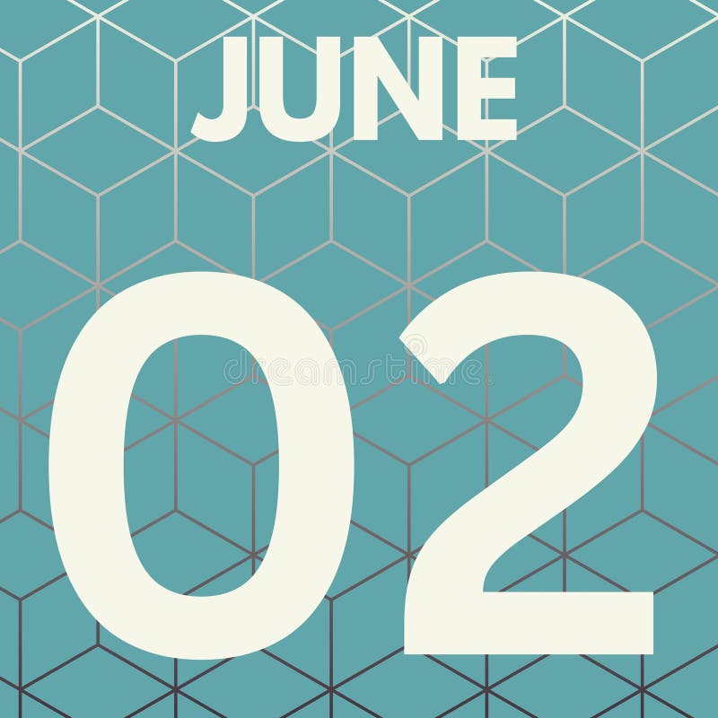 June 2 , Calendar , daily Calendar Icon in Flat Design Style Stock ...