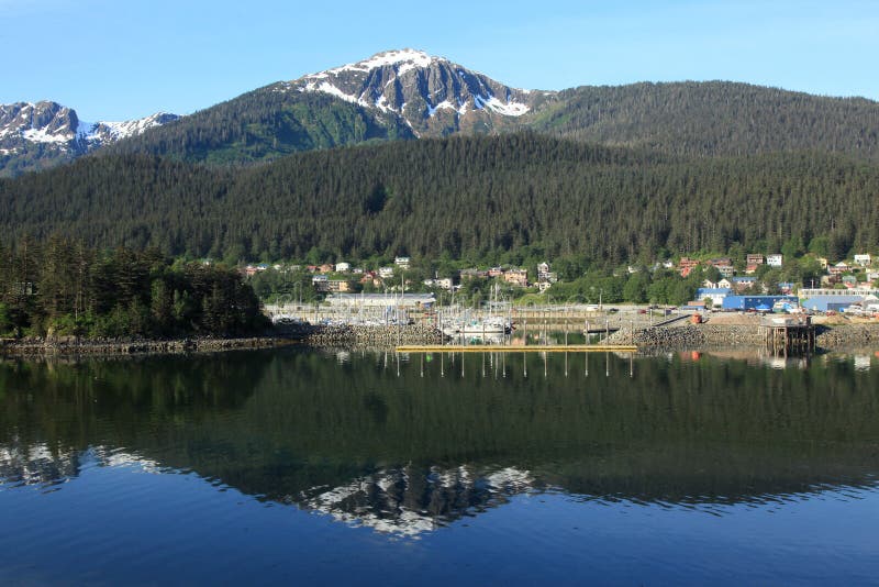 Juneau Alaska stock image. Image of ocean, dark, clouds - 56159753