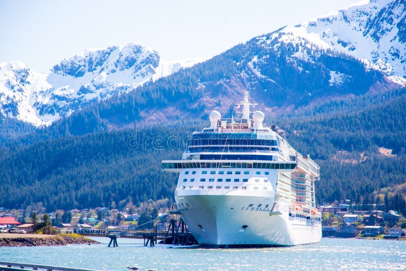Juneau bay, Alaska stock photo. Image of large, cruises - 68530986