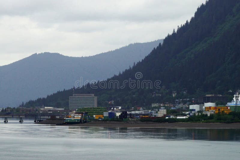 Juneau Port District View from the Water Editorial Image - Image of ...
