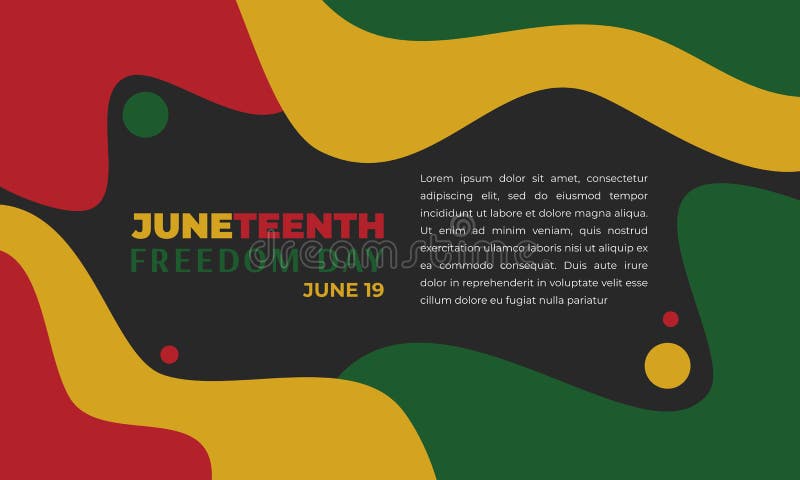 Juneteenth Abstract Background Backdrop Wallpaper Vector Stock Vector ...