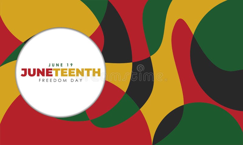 Juneteenth Color Abstract Background Pattern Stock Vector ...