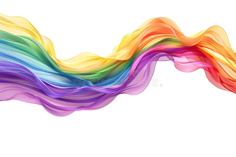 Juneteenth Colors Ribon Cloth, Isolated on White Background Stock ...