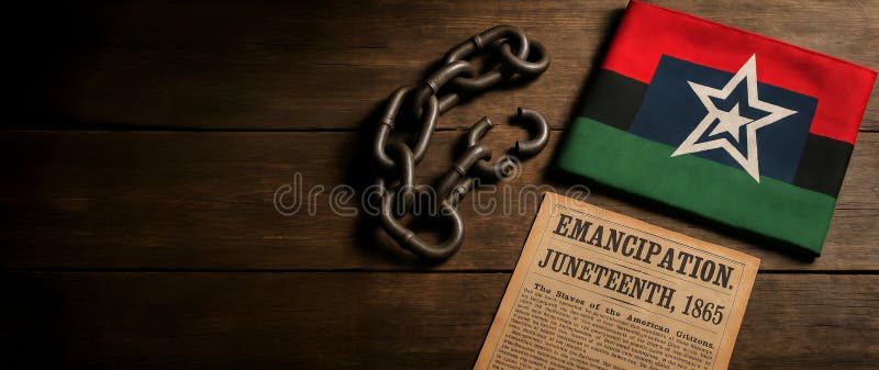 Juneteenth Emancipation Celebration with Symbolic Elements Including ...