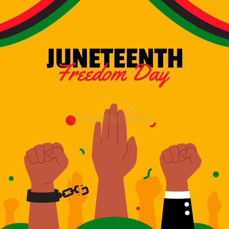 Juneteenth Event Background Template Vector Stock Vector - Illustration ...