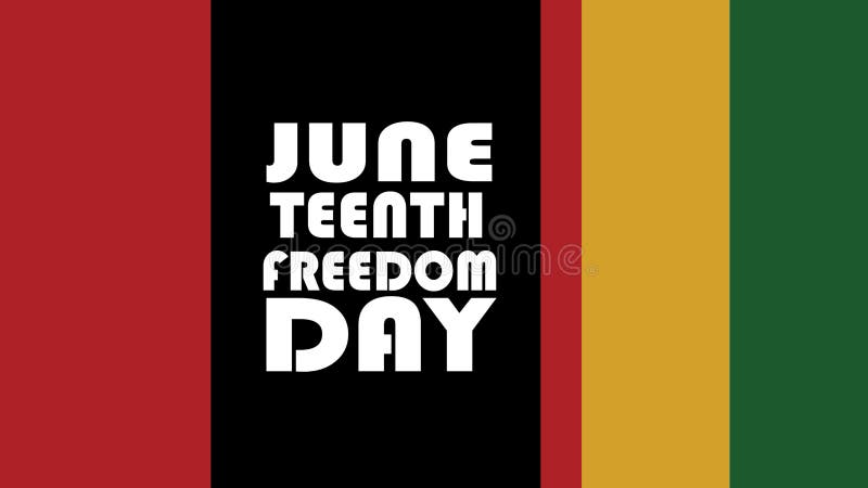 Juneteenth Freedom Day Animated Lower Third Design Stock Illustration ...