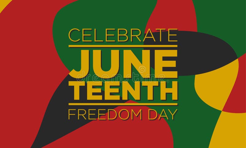 Juneteenth Freedom Day Background Design Stock Illustration ...