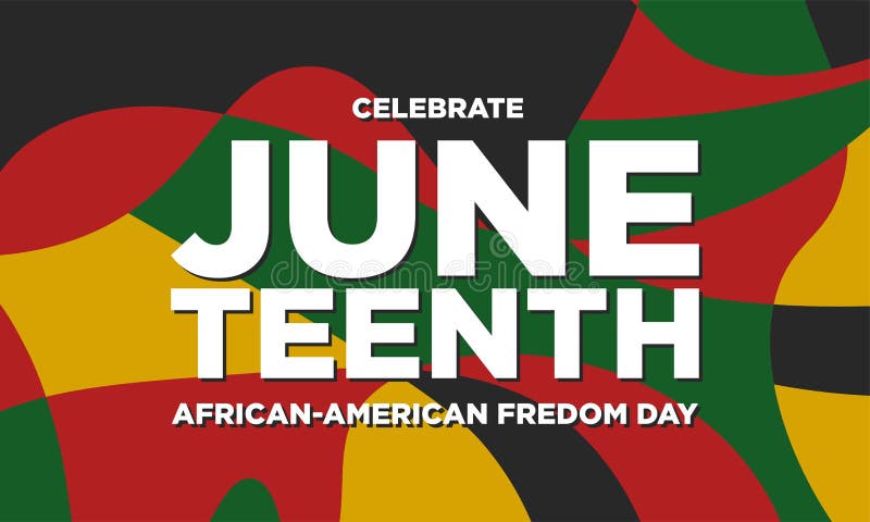Juneteenth Freedom Day Background Design Stock Illustration ...