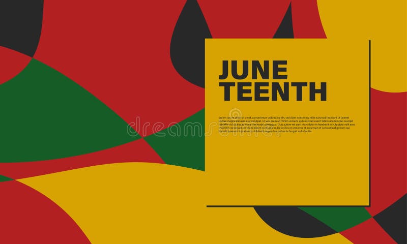 Juneteenth Freedom Day Background Design Stock Illustration ...