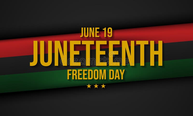 Juneteenth Freedom Day Background Design Stock Vector - Illustration of ...