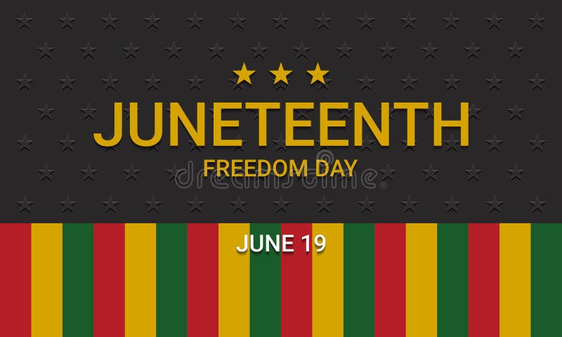 Juneteenth Freedom Day Background Design Stock Vector - Illustration of ...