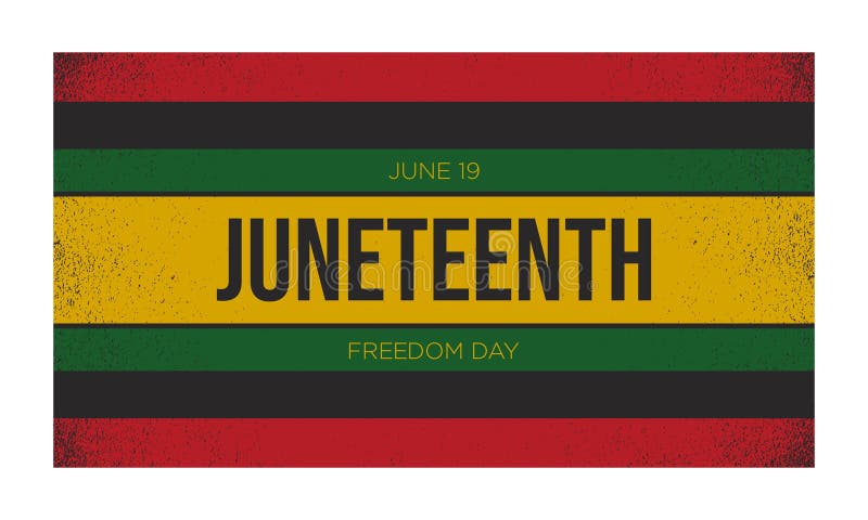 Juneteenth Freedom Day Background Design Stock Vector - Illustration of ...