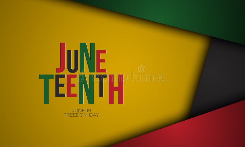Juneteenth Freedom Day Background Design Stock Vector - Illustration of celebration, retro ...