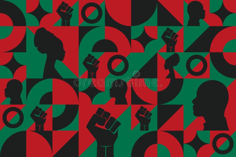 Juneteenth. Freedom Day. June 19. Seamless Geometric Pattern. Template ...