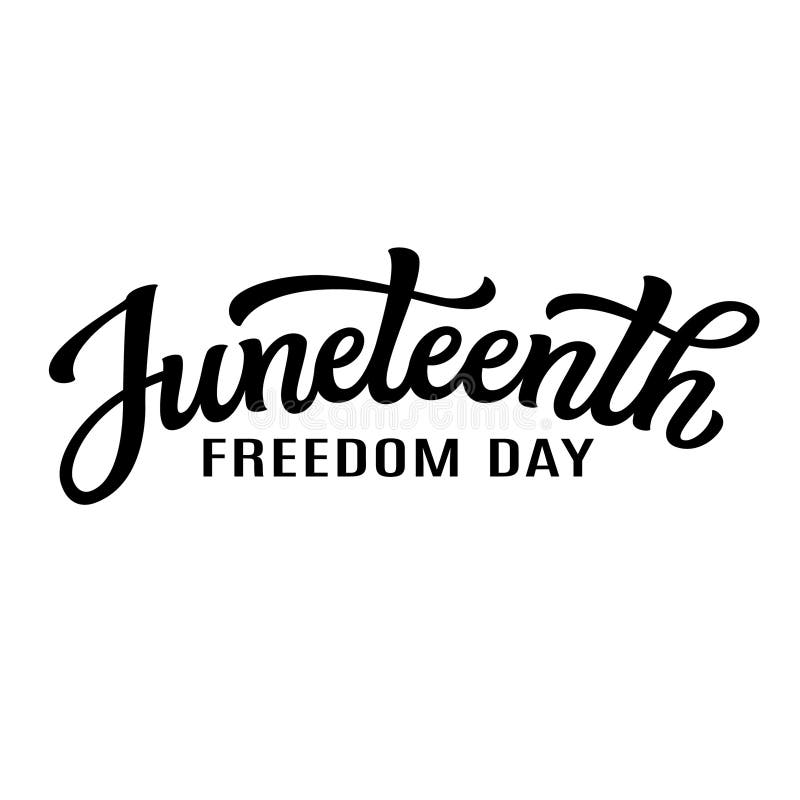 Juneteenth Typography Poster Stock Vector - Illustration of template, black: 275730053