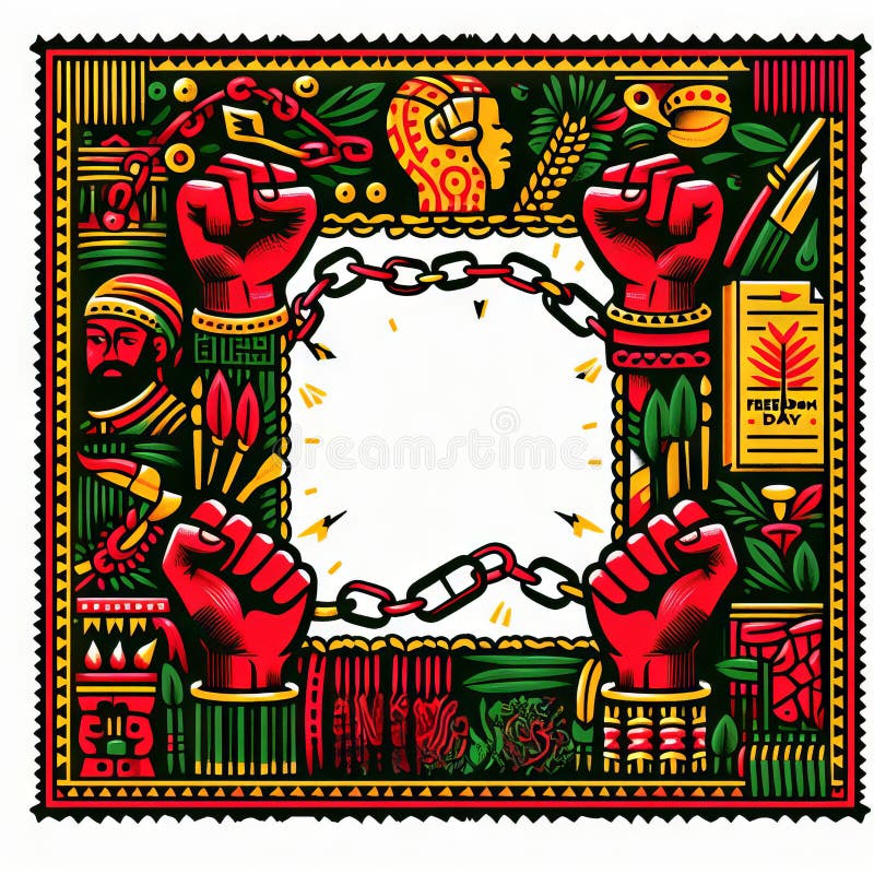 Juneteenth Border Stock Illustrations – 224 Juneteenth Border Stock ...