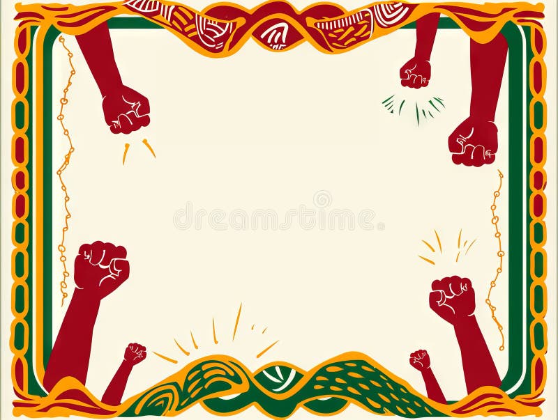 Juneteenth Holiday Background Graphics Template Stock Illustration ...