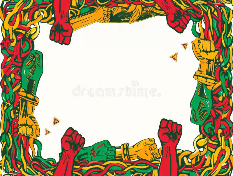 Juneteenth Holiday Background Graphics Template Stock Illustration ...