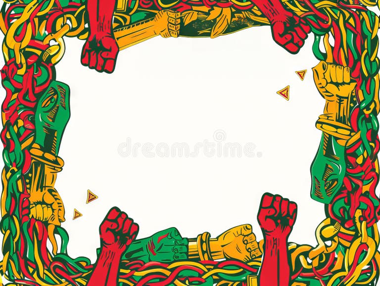 Juneteenth Holiday Background Graphics Template Stock Illustration ...