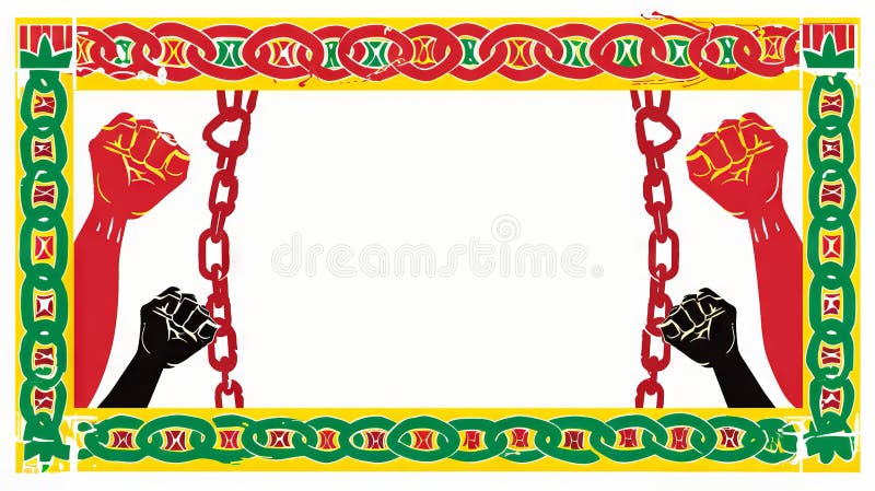 Juneteenth Holiday Background Graphics Template Stock Illustration ...
