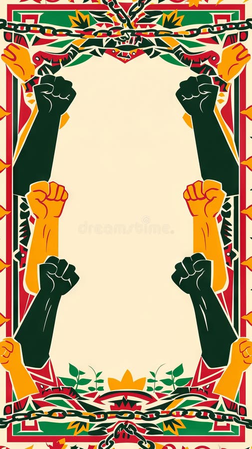 Juneteenth Holiday Background Graphics Template Stock Illustration ...
