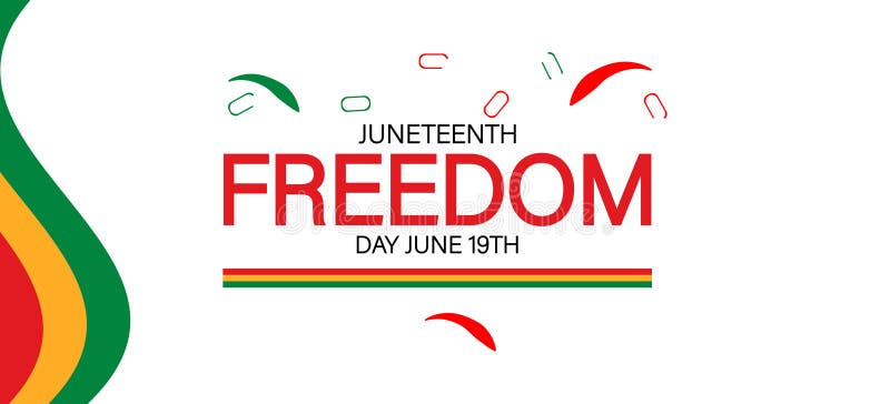 Juneteenth Honoring Freedom through Beautiful Design Stock Vector ...