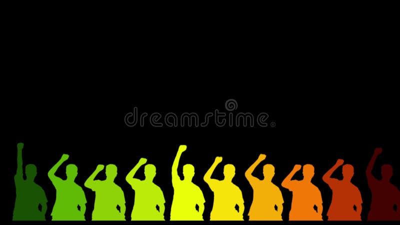 Juneteenth Men Figures Animation Graphic Stock Video - Video of twinkle ...