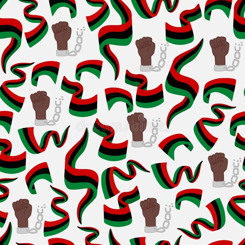 Juneteenth Seamless Pattern. Vector Traditional Background, Textile ...