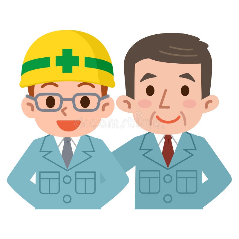 Männer in Der Arbeitskleidung Vektor Abbildung - Illustration von ...