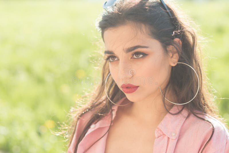 Attractive Girl With Perfect Skin Woman With Perfect Makeup Female Beauty Visage Concept