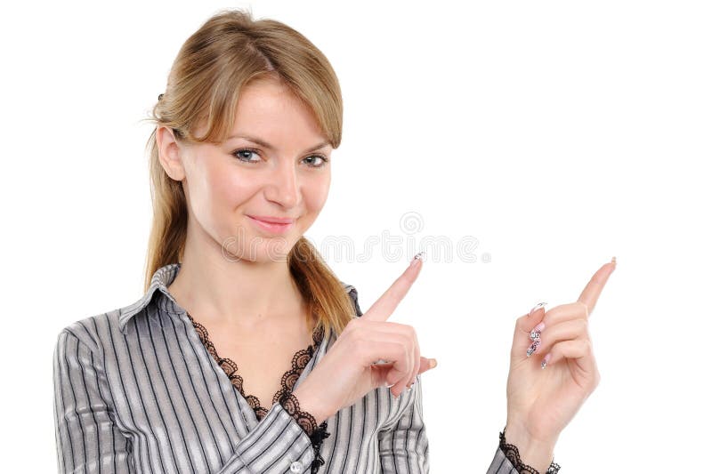 Zeigende und lachende Frau stockbild. Bild von beschämt - 33916587 Zeigende und lachende Frau stockbild. Bild von beschämt - 33916587