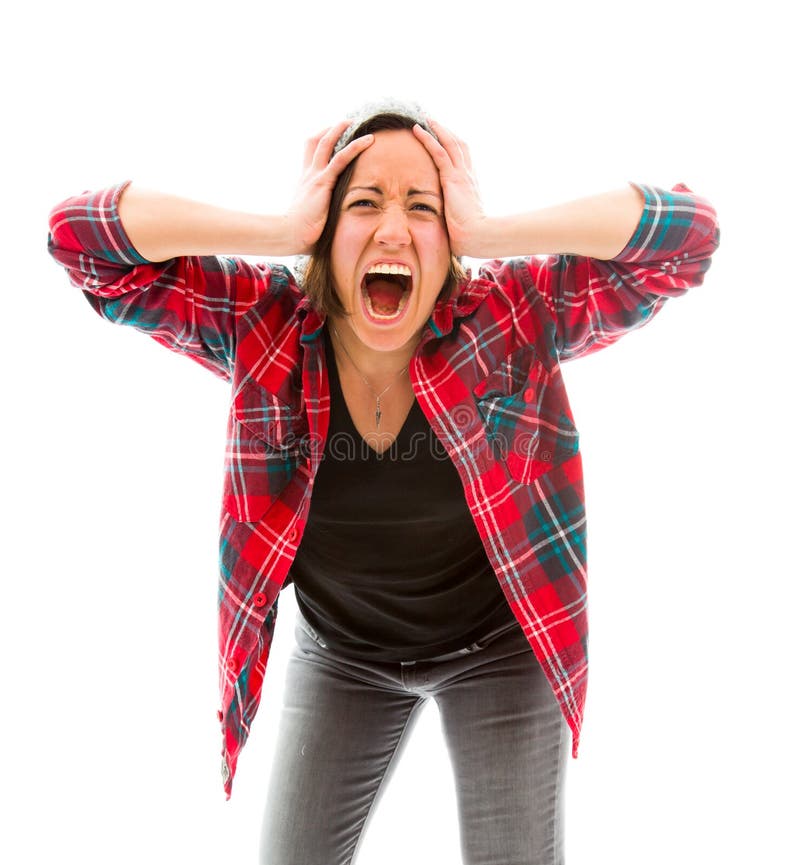 Junge Frau, Die Frustriert Schaut Stockbild - Bild von erwachsener ...