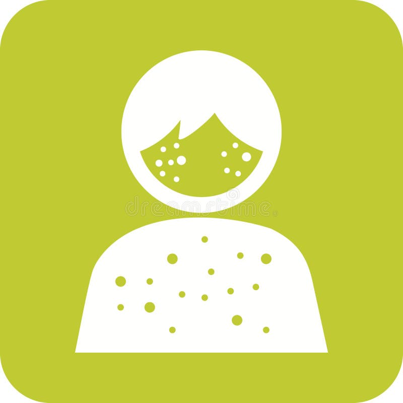 Junge mit Masern vektor abbildung. Illustration von kind - 80523879