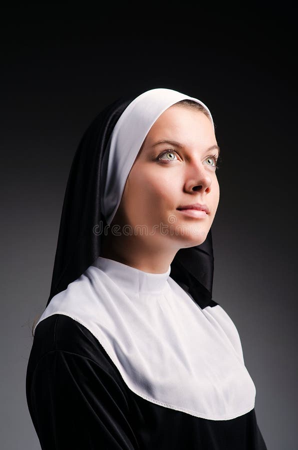 Katholische Nonne stockfoto. Bild von uniform, person - 85024554