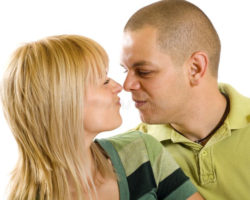 Junge Paare, Die Miteinander Gesichter Bilden Stockfoto - Bild von kerl ...