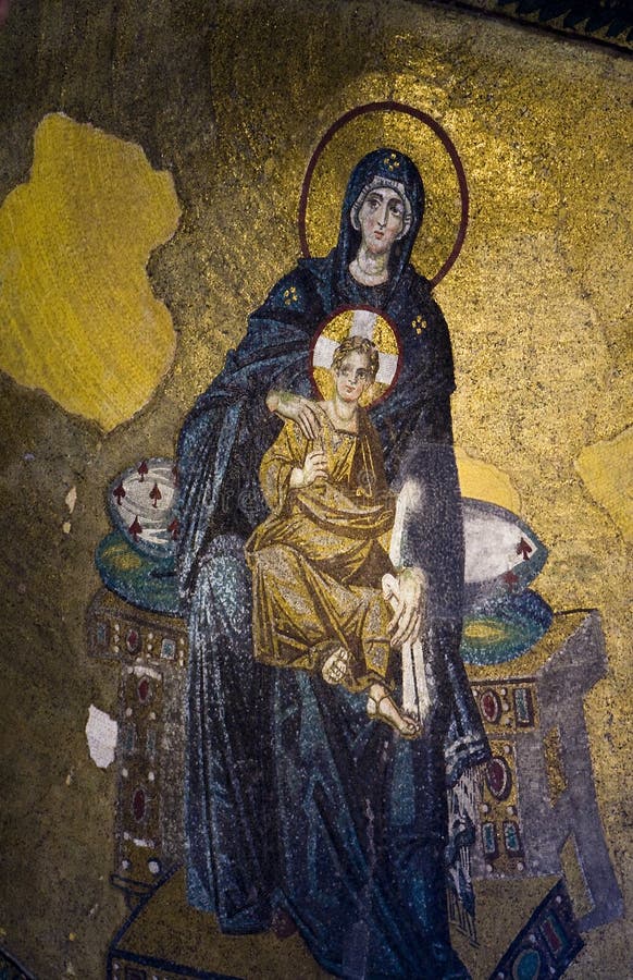 Jungfrau Maria und Jesus redaktionelles stockfoto. Bild von basilika ...