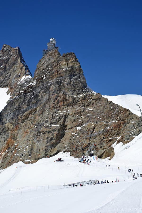 Jungfrau-Sphinx-Observatorium Stockbild - Bild von anziehung, tourismus ...