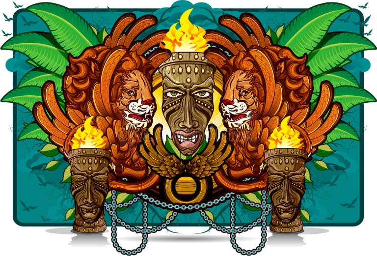 Tribal Jungle Stock Illustrations – 16,340 Tribal Jungle Stock ...