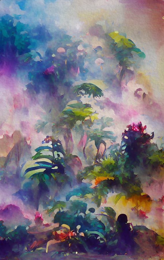 21+ Abstract jungle painting Free Stock Photos - StockFreeImages