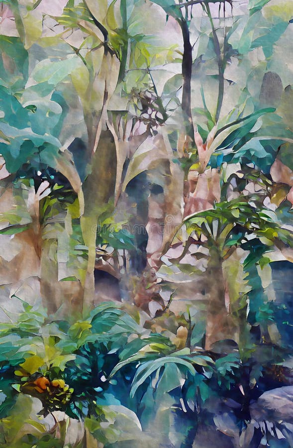 21+ Abstract jungle painting Free Stock Photos - StockFreeImages