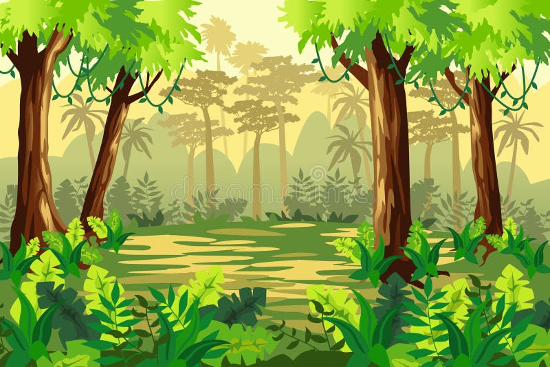 Green Jungle Background