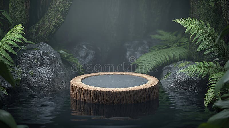 Jungle Display Platform Mystical Forest Setting Stock Photos - Free ...