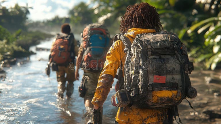 Jungle Expedition: Survival, Teamwork, Adventure Stock Image - Image of ...